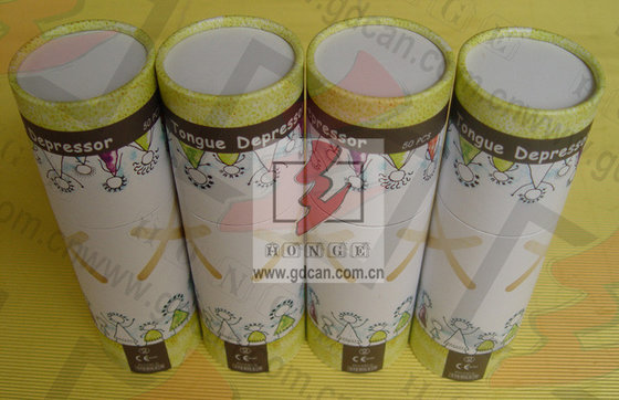 Food Grade Cylinder Cardboard Box / Round Tube Packaging For Food