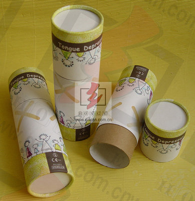 Food Grade Cylinder Cardboard Box / Round Tube Packaging For Food