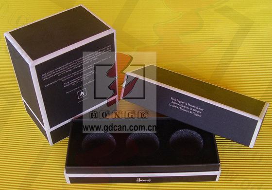 Paper Luxury Candle Packaging Boxes / Candle Storage Box Recyclable