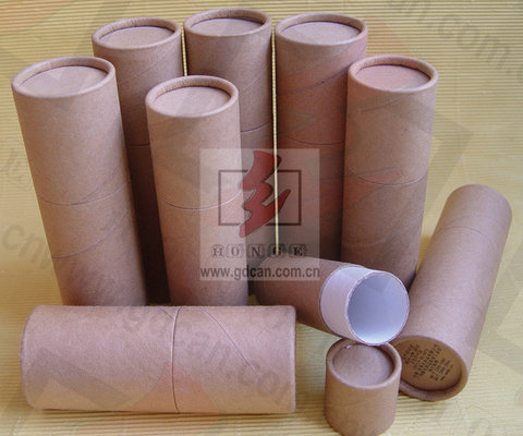 Cylinder Wine Bottle Presentation Box / Cardboard Wine Tube Gift Box