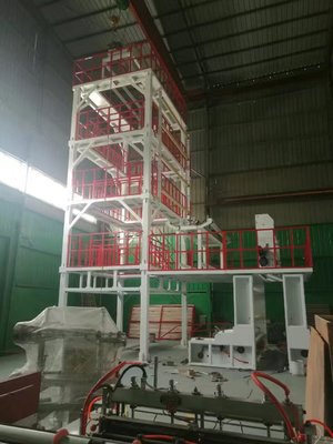 With Video and CE High speed Three-layer High speed HDPE film width customized mini film blowing machine