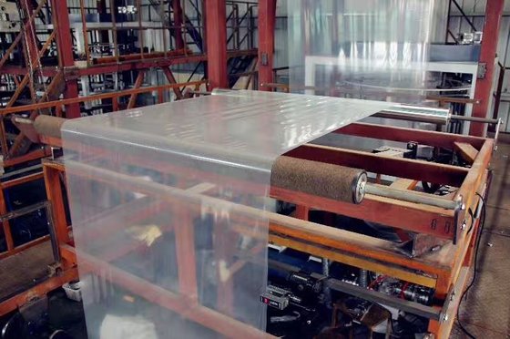 Exported to usa Video High speed HDPE film width customized mini film blowing machine