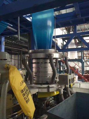 Exported to usa Video High speed HDPE film width customized mini film blowing machine