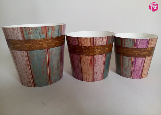 China Eco Friendly 36oz Flower Paper Pot For Plant With Low Leakage Rate supplier
