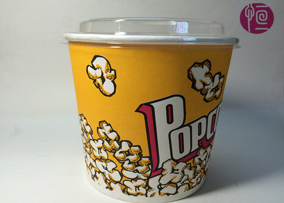 China 85oz Double PE Coated Neutral Ripple Paper Cups With Plastic Lid supplier
