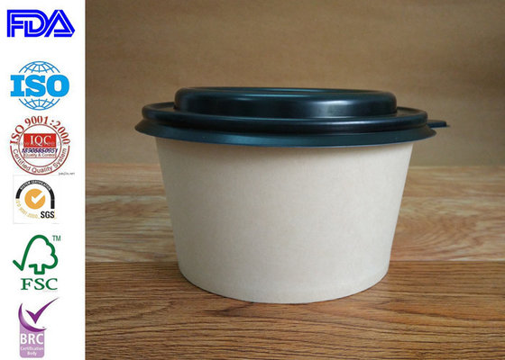 China Firm Kraft Paper Salad Bowls / Reliable Paper Soup Bowls Eco - Friendly supplier