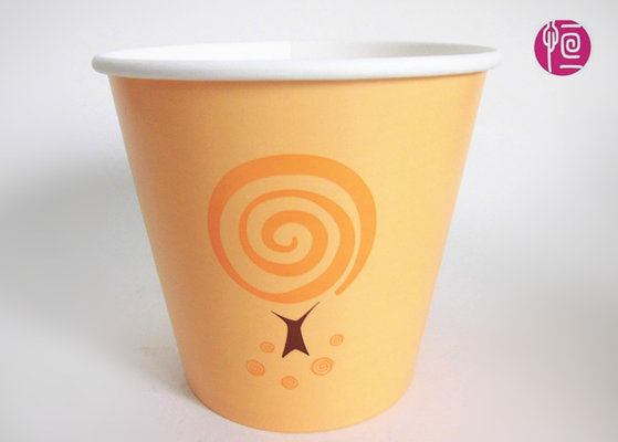 Disposable Flower Paper Pot  Top Diameter 132mm Custom Logo Printed supplier