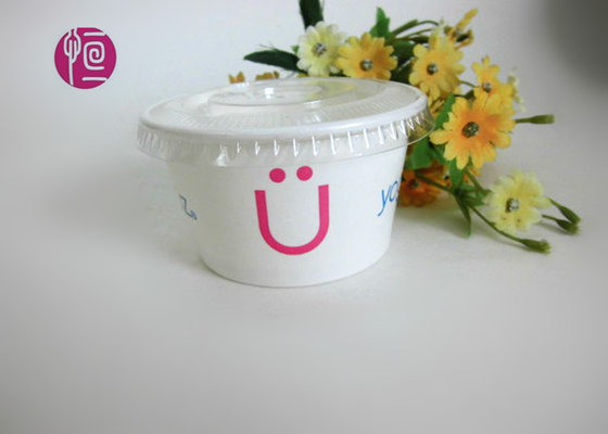 4oz PE Coated Frozen Yogurt Disposable Ice Cream Cups Logo Printed supplier