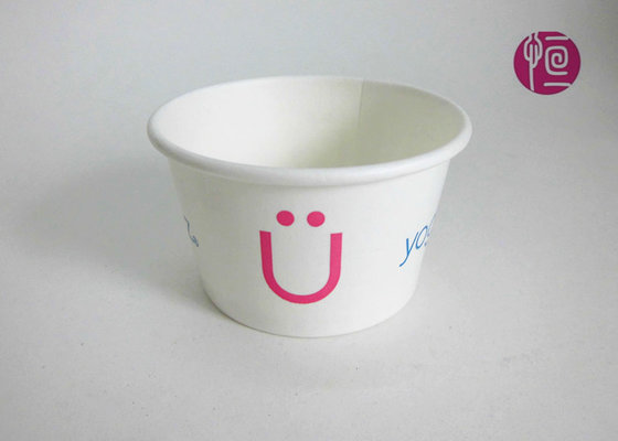 4oz PE Coated Frozen Yogurt Disposable Ice Cream Cups Logo Printed supplier