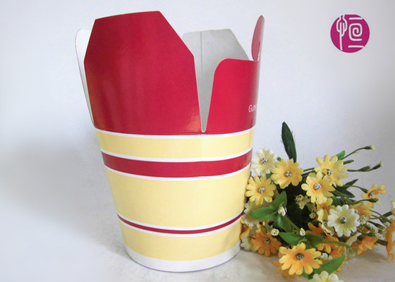 Double PE Coated Restaurant Take Away Paper Box / Custom Printed supplier