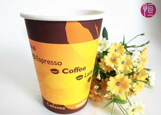 Custom Print Eco Friendly Hot Paper Cups Printed 12oz  Single PE supplier