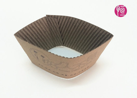 16oz Personalized Coffee Cup Sleeve With Flexo Print BRC / FDA Certificated supplier