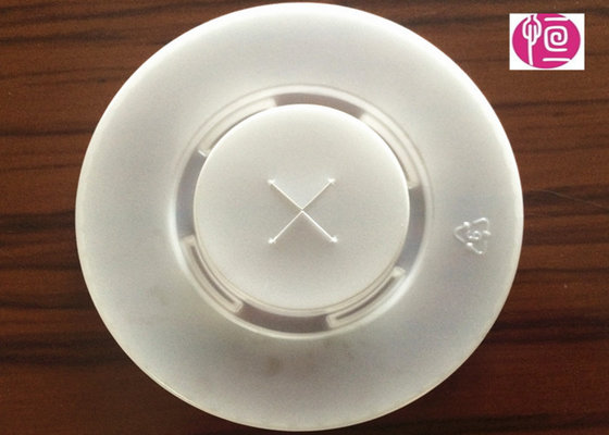 24oz  PS Transparent Disposable Plastic Lids 2.4G With Hole / Diameter 95mm supplier