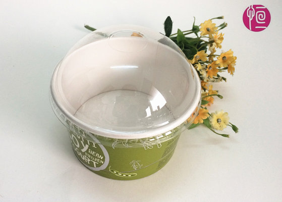 20oz 6.0g Transparent Dome Ice Cream Lid In BOPS Material / Diameter125mm supplier