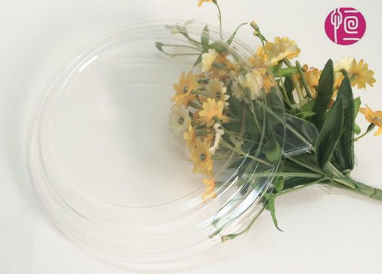 32oz Transparent PET Salad Bowl Lid With A Ear In Round Shape supplier