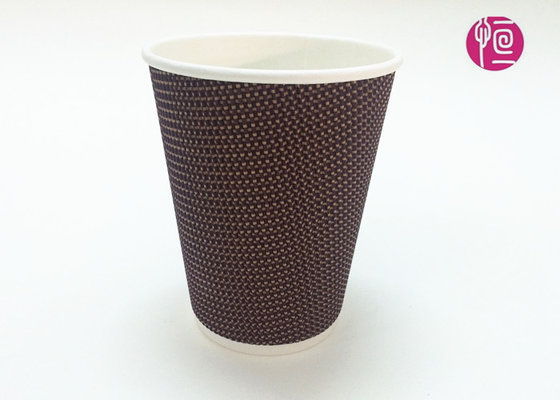Corrugated Triple Wall Takeaway Coffee Cup With Lid / Offset Paper supplier