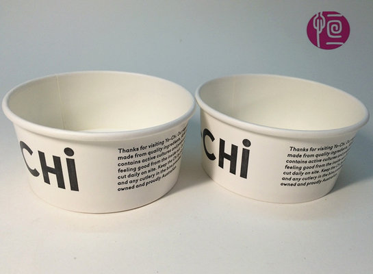 16oz Food Grade Paper Cup Container For Ice Cream , Ice Cream Paper Cup supplier