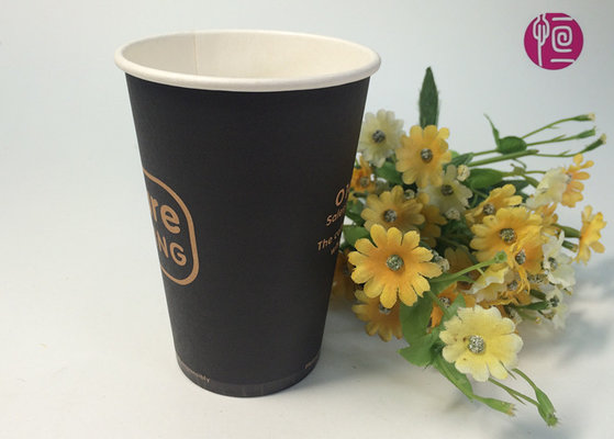 Disposable Coffee Paper Cup Liquid Container Height 101mm BRC FDA supplier