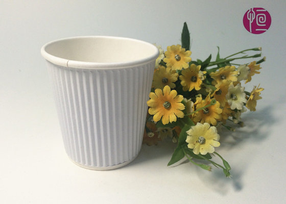 8oz  300ml Eco Recycled Kraft Corrugated Triple Wall Takeaway Coffee Cup With Lid supplier
