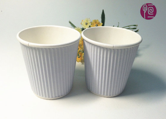 8oz  300ml Eco Recycled Kraft Corrugated Triple Wall Takeaway Coffee Cup With Lid supplier