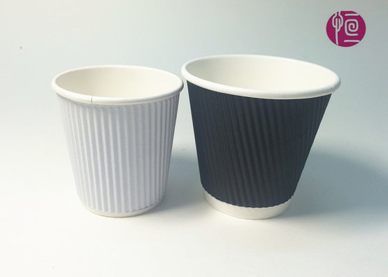 8oz  300ml Eco Recycled Kraft Corrugated Triple Wall Takeaway Coffee Cup With Lid supplier