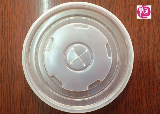 22oz PS Disposable Plastic Lids Diameter 90mm With Hole / SGS Certificated supplier