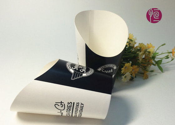 Red Color Printed 9oz French Fries Chip Paper Cups with FDA Certificated supplier