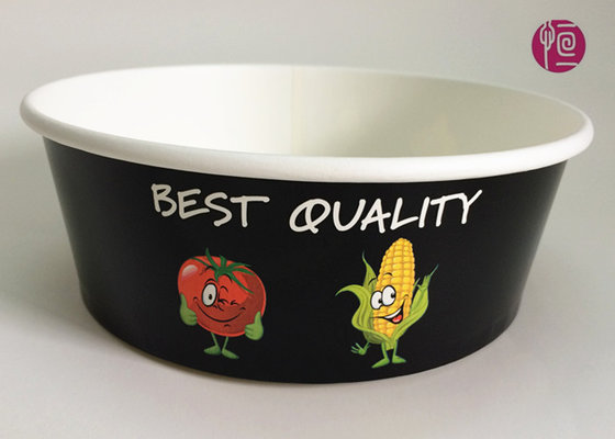 Custom Logo Flexo Print Paper Salad Bowls Disposable 44oz With Lid supplier