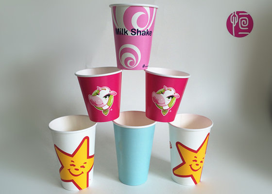 10oz Top dia 90mm Double PE Coated Disposable Paper Cup For Cold Drinks 350ml supplier