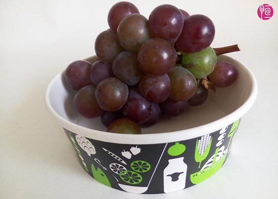Takeaway 34oz disposable salad bowls , Fruit Paper Bowl for Beverage supplier
