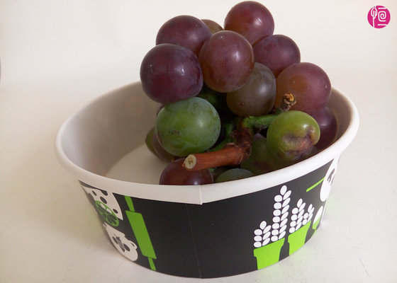 Takeaway 34oz disposable salad bowls , Fruit Paper Bowl for Beverage supplier
