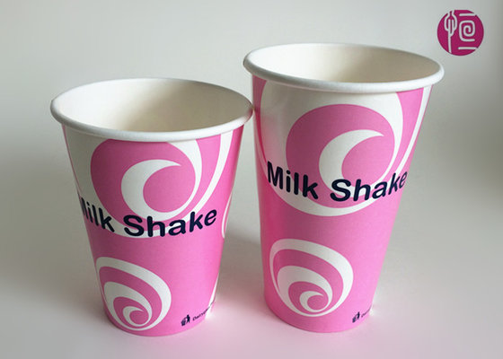Double PE Coated Cold Paper Cups With Top Dia 90mm , 12oz And 16oz supplier