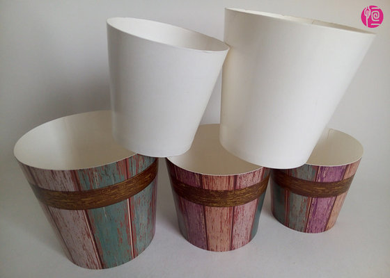 Round Diameter Flower Paper Pot  With Flexo Print By Water Based Ink supplier