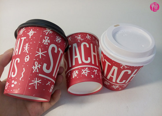 Insulated 300ml 8oz Hot Coffee Take Away Cup Disposable Paper Cups supplier