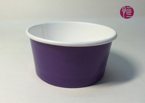 Neutral Color Print 6oz Ice Cream Cup With Double PE Coated Paper supplier