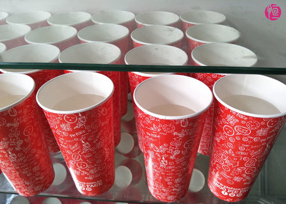 800ml Milkshake Paper Cup , 24oz  Cold Drink Paper Cup Solo Design Printed supplier
