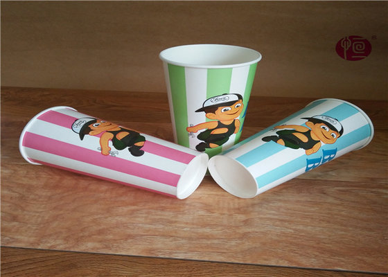 24oz Big Size Eco-Friendly Food Grade Double PE Coated Paper Cups for Cold Drink Soda Coca Cola supplier