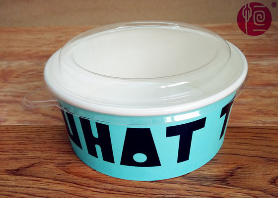 44oz Disposable PE coated paper salad bowls with FDA certificate supplier