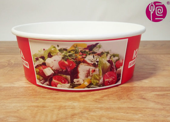 Offset printing paper soup bowls for rice , disposable salad bowls supplier