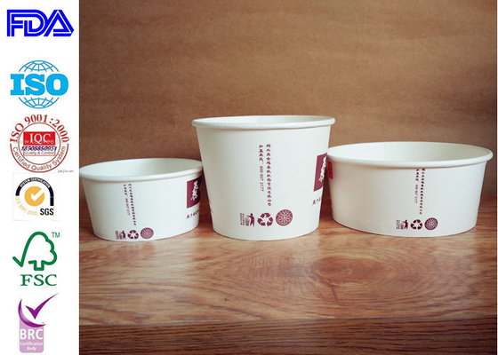 Disposable Take Away Kraft Paper Hot Soup Container Match With Lid supplier