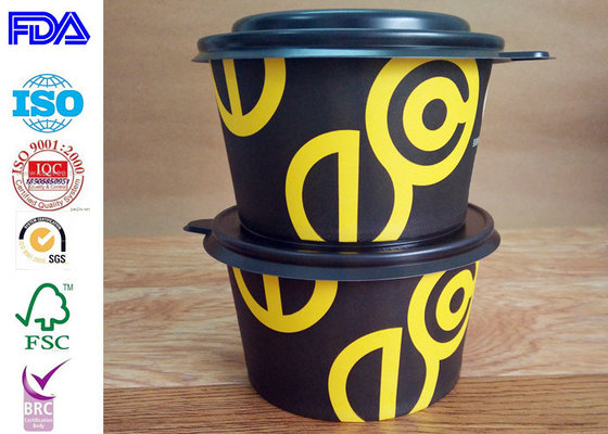 Disposable Take Away Kraft Paper Hot Soup Container Match With Lid supplier