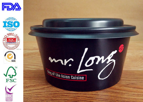 High grade quality disposable take away kraft paper salad bowl match with lids supplier