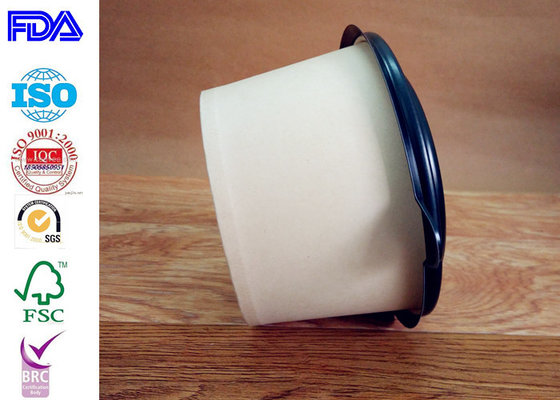 Firm Kraft Paper Salad Bowls / Reliable Paper Soup Bowls Eco - Friendly supplier
