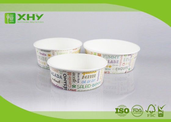 No Leak 1000ML Paper Salad Bowls Food Grade FDA & FSC & BRC & ISO Certification supplier