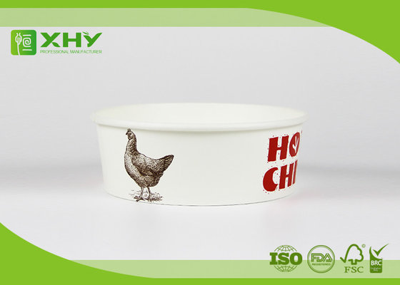 44oz Big Volum Take Away Market Use Paper Salad bowls with Clear Lids FDA Certificated supplier