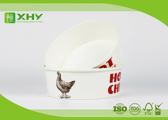 44oz Big Volum Take Away Market Use Paper Salad bowls with Clear Lids FDA Certificated supplier
