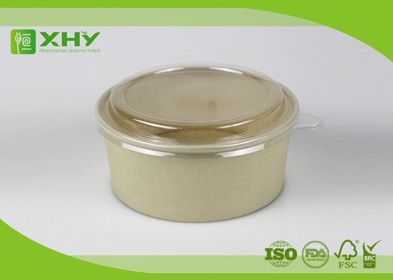 26oz Custom logo Printed Wide Top Shallow Height Paper Salad Bowls With Flat Lid supplier
