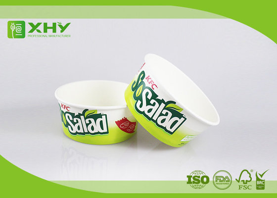 800ml 32oz  Eco Green Fruit Salad Disposable Food Grade Paper Food Box With PET Lid supplier