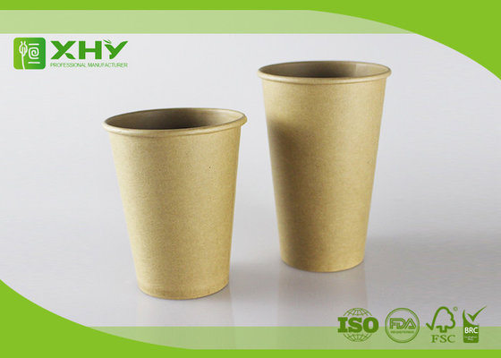 Disposable Virgin Kraft Brown Food Grade Single Wall Cups 12oz/16oz with Coffee Lids supplier