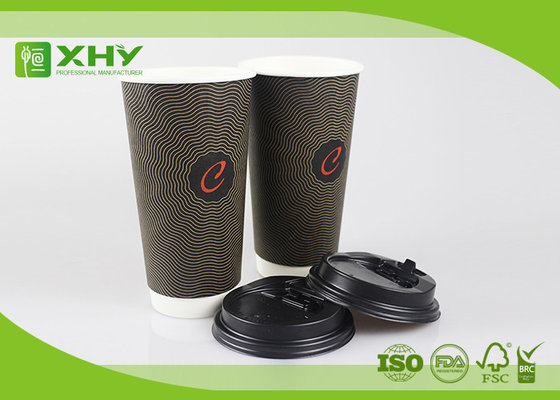 Matte Finished Coffee Paper Cups Manufacturing 20oz Double Wall Paper Cups with Lids supplier
